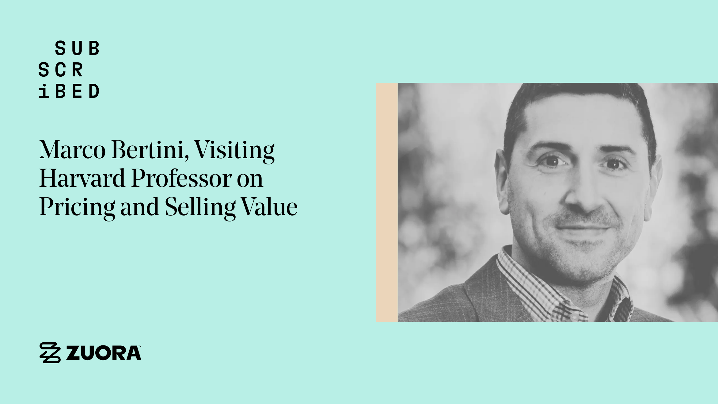 Marco Bertini, Visiting Harvard Professor On Pricing And Selling Value ...