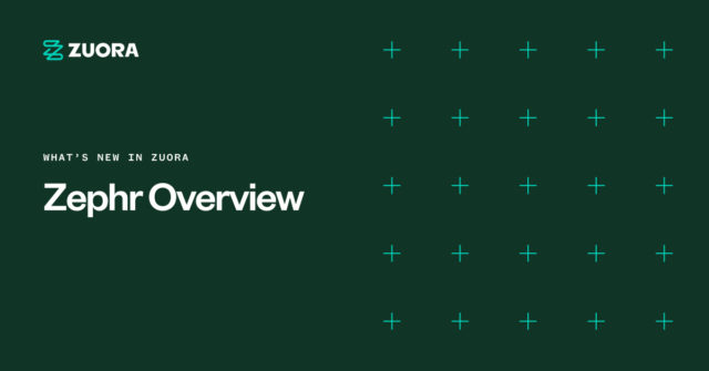 Zephrの概要：サブスクリプションエクスペリエンスプラットフォーム｜Zuora