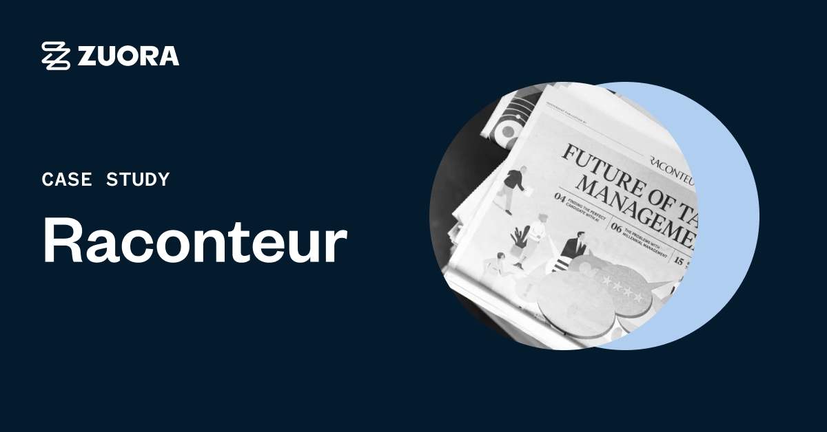 Case Study - Raconteur - Zuora