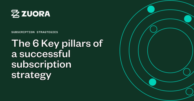 成功するサブスクリプション戦略の6つの柱 - Zuora