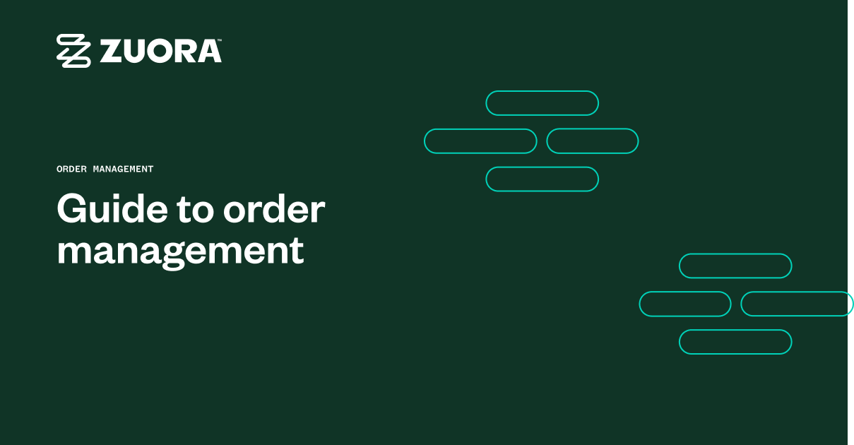 Guide to order management - Zuora