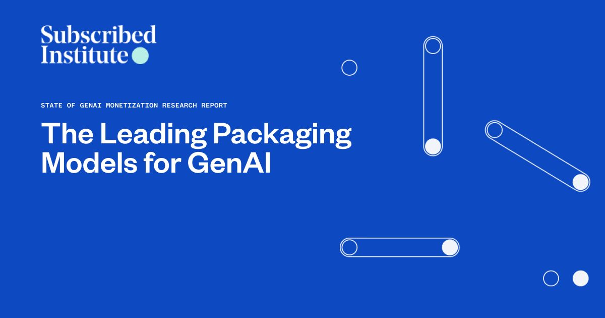 The Leading Packaging Models for GenAI - Zuora