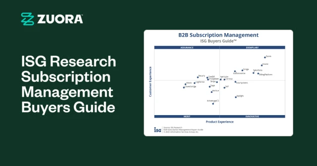 ISG Research Subscription Management Buyers Guide for 2025