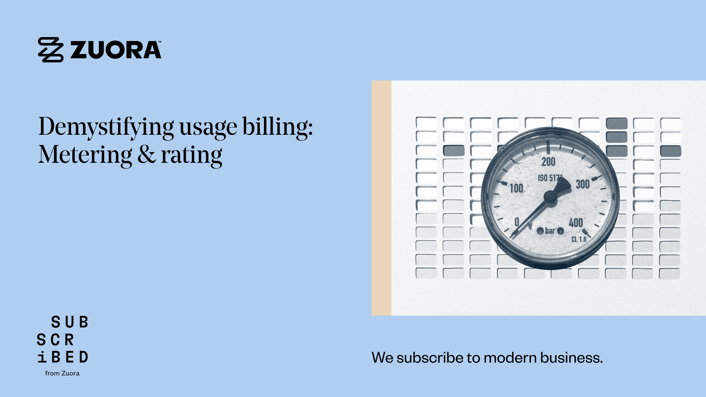 Demystifying usage billing: Metering & rating - Zuora