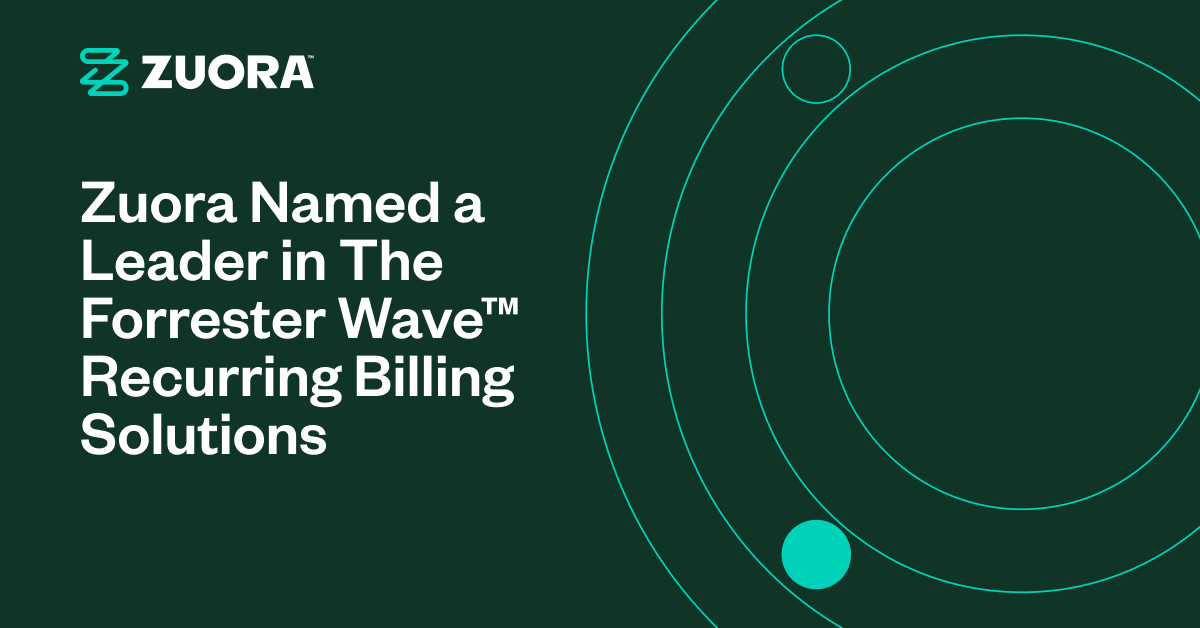 Zuora Recognized as a Leader in Recurring Billing Solutions - Zuora