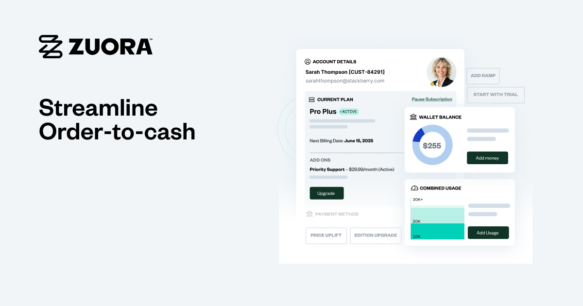 Order to Cash Software for Financial Automation | Zuora